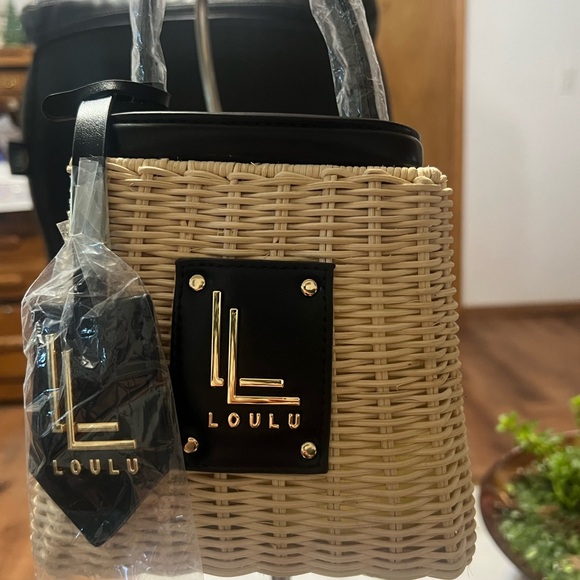 Loulou Bags | Bags | Loulu Sophisticated Wicker Cream And Black ...
